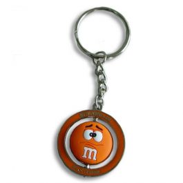 Spinning Metal and PVC Key Ring